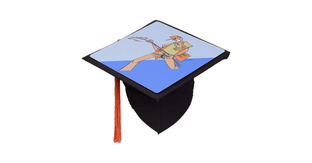 Fisherman graduation cap | Zazzle