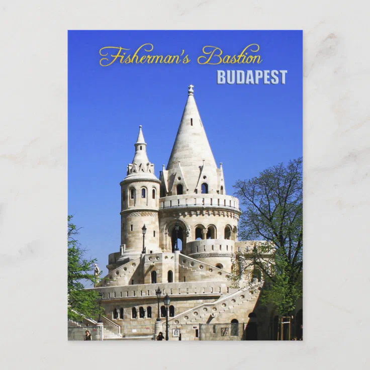 Fisherman's Bastion, Castle District, Budapest Postcard | Zazzle
