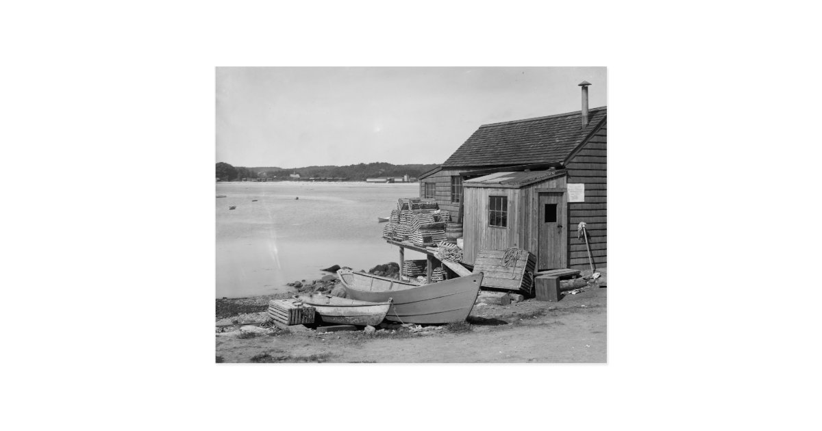 Fisherman's Cabin, 1900 Postcard | Zazzle.com