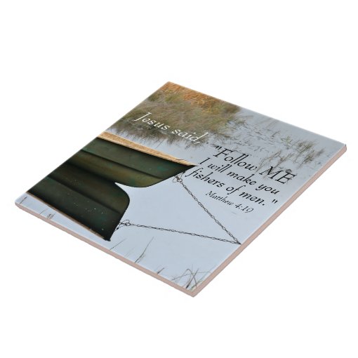 Fishers of Men Scripture Ceramic Tile | Zazzle