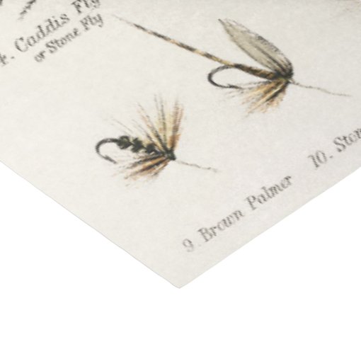 Fishing Baits Flies Angling Decoupage Tissue Paper | Zazzle