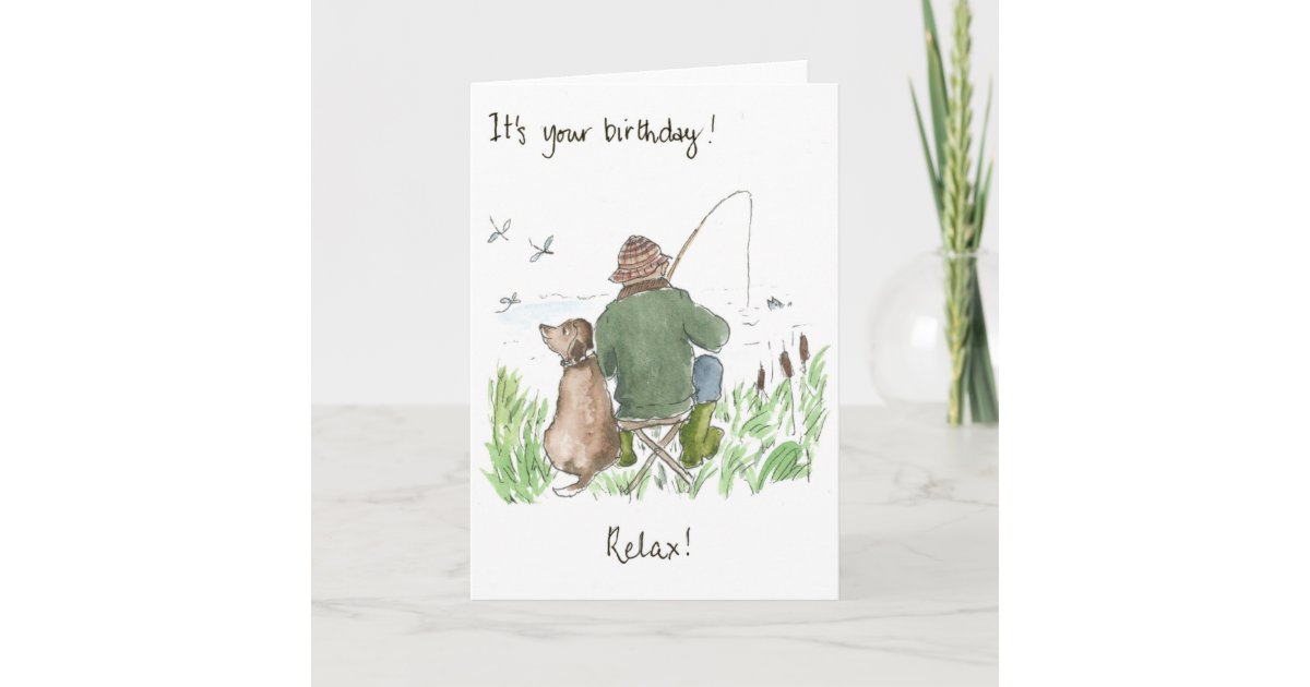 'Fishing' Birthday Card | Zazzle