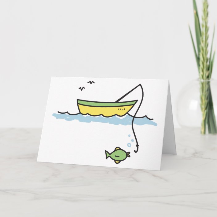 Fishing Boat Card | Zazzle.com