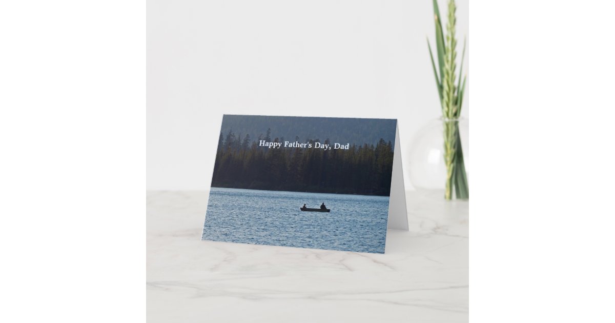 Fishing Boat with Fishermen Father's Day for Dad Card | Zazzle
