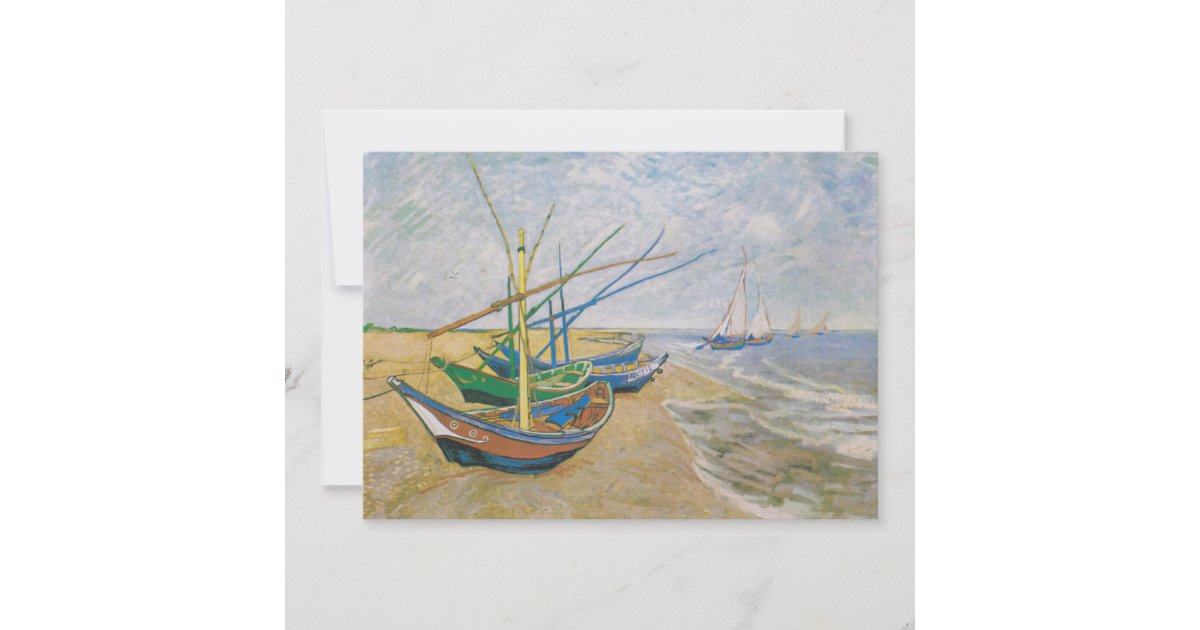 Fishing Boats | Vincent van Gogh | Zazzle