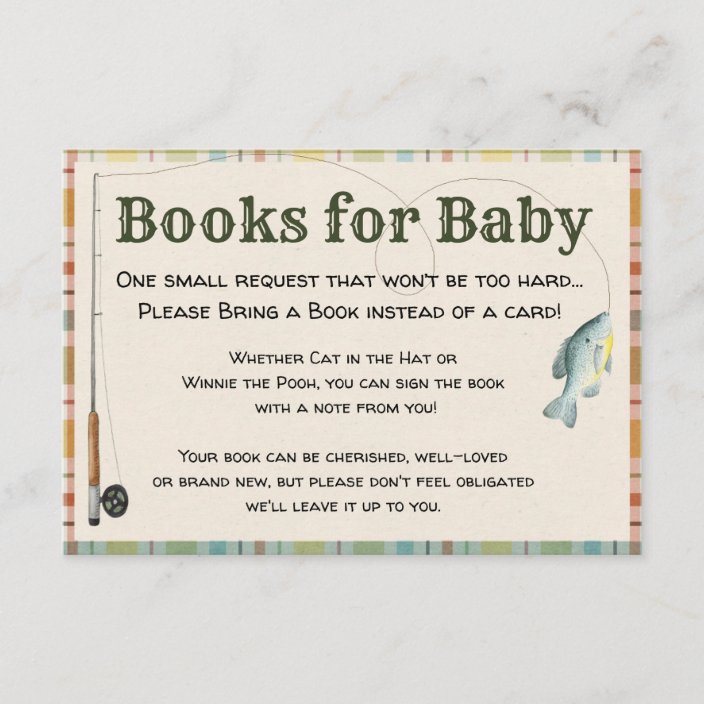 Fishing Boy Books for Baby Card | Zazzle.com