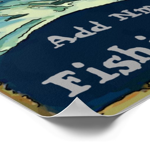 Fishing Charters, add names Poster | Zazzle