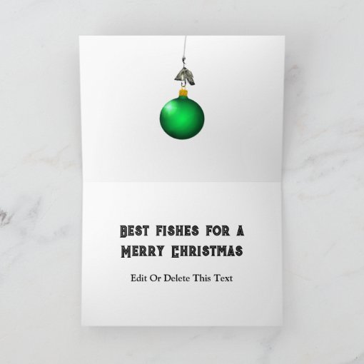 Fishing Christmas Holiday Card | Zazzle