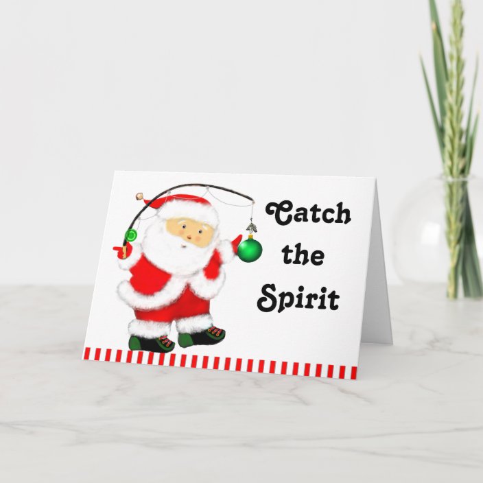 Fishing Christmas Holiday Card | Zazzle.com
