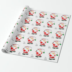 Fishing Christmas Wrapping Paper | Zazzle