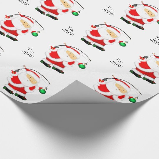 Fishing Christmas Wrapping Paper | Zazzle.com