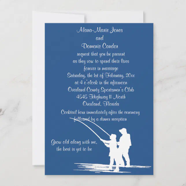 Fishing Couple Wedding Invitations : CUSTOMIZE | Zazzle