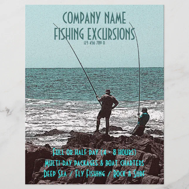 Fishing flyers - customizable | Zazzle