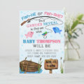 Fishing Gender Reveal Invitation, Fish-HE Fish-SHE Invitation | Zazzle