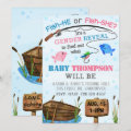 Fishing Gender Reveal Invitation, Fish-HE Fish-SHE Invitation | Zazzle
