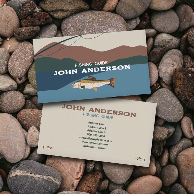Fishing Guide Business Card | Zazzle