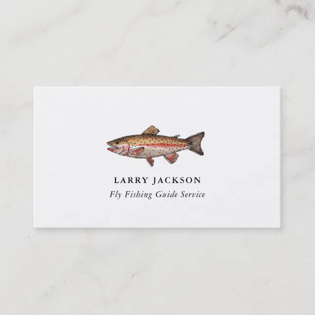 Fishing Guide Fisherman Business Card | Zazzle