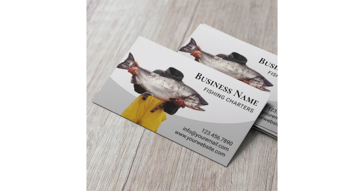 Fishing Guide Fishing Charters Fisherman Business Card | Zazzle