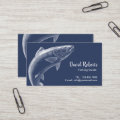 Fishing Guide Professional Fisherman Navy Blue Business Card | Zazzle