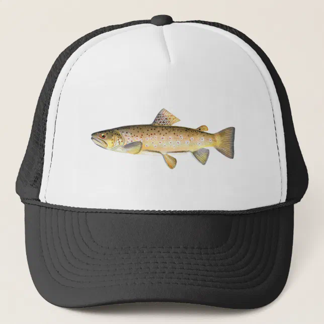 Fishing hat - Brown Trout Fish | Zazzle