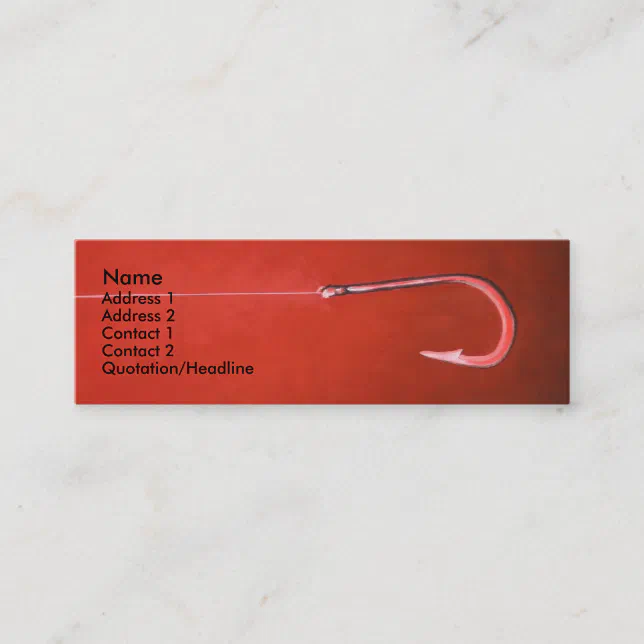 Fishing Hook Business Cards | Zazzle