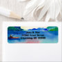 Fishing Lake watercolor Return Address Labels | Zazzle