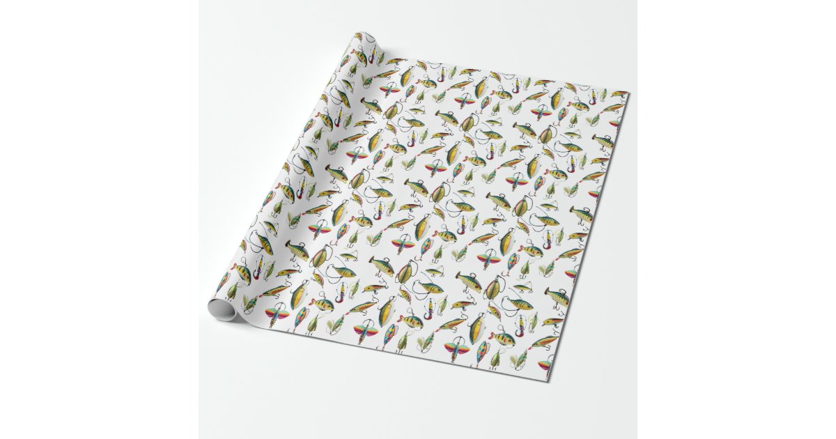 Fishing Lures Wrapping Paper | Zazzle