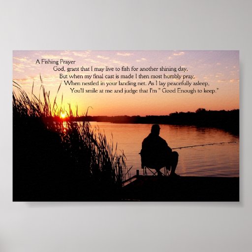 Fishing Prayer Poster | Zazzle