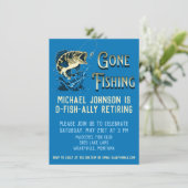Fishing Retirement Party - Gone Fishing Invitation | Zazzle