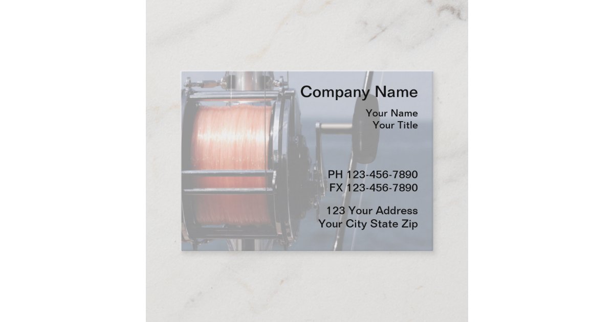 Fishing Rod Closeup Business Card | Zazzle