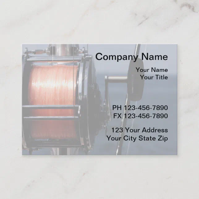 Fishing Rod Closeup Business Card | Zazzle