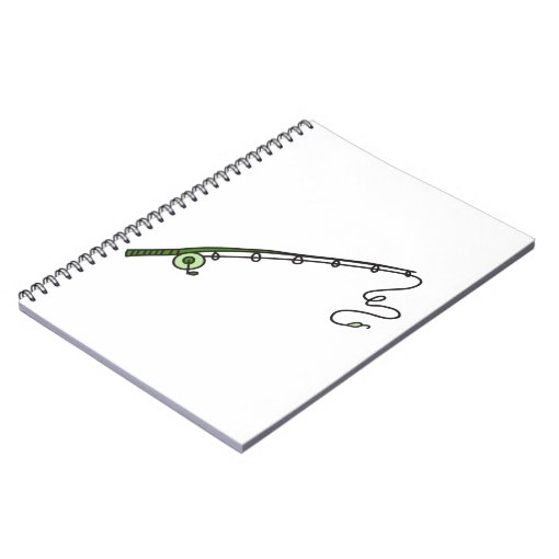 Fishing Rod Notebook | Zazzle