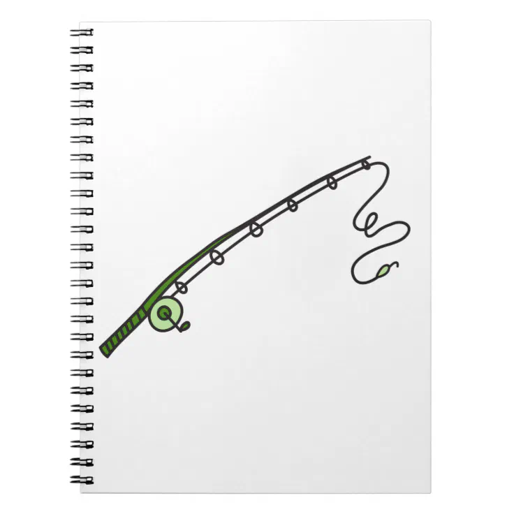 Fishing Rod Notebook | Zazzle