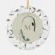 Fishing Rod & Reel Fish Theme Fisherman Monogram Ceramic Ornament | Zazzle