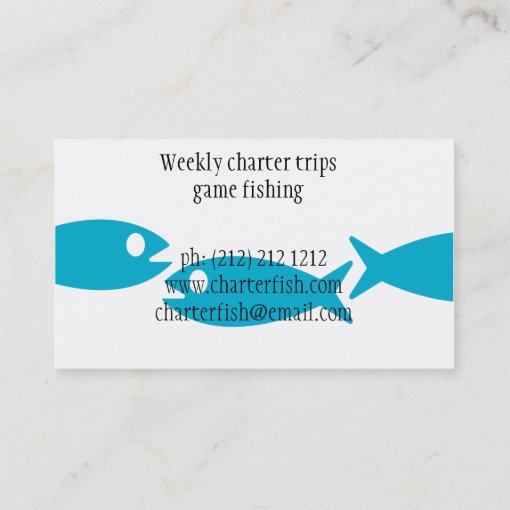 Fishing,seafood or ocean themed business card | Zazzle