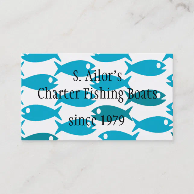 Fishing,seafood or ocean themed business card | Zazzle