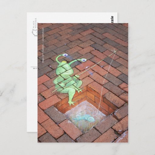 fishing sluggo postcard | Zazzle