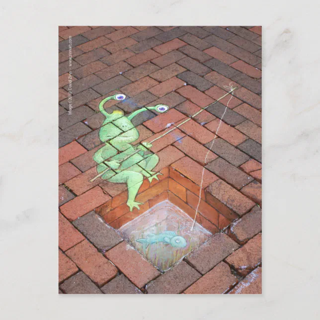 fishing sluggo postcard | Zazzle