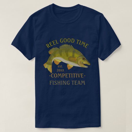 Fishing Team Tournament Custom Angler Bass Fish v2 T-Shirt | Zazzle.com