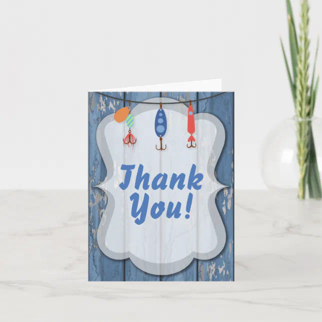 Fishing Thank You Note Card | Zazzle