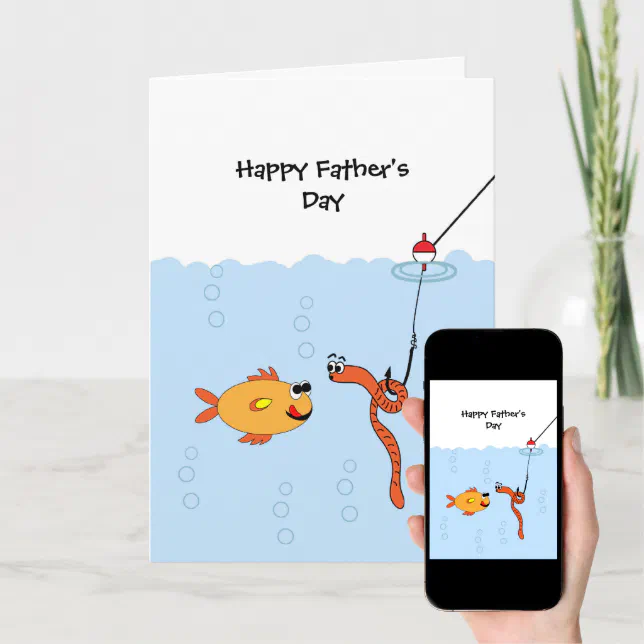 Fishing Theme Father's Day Card | Zazzle