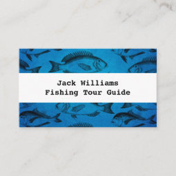Fishing Tour Guide Outdoor Guide Business Card | Zazzle