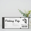 Fishing Trip Gift Ticket Voucher Certificate Invitation | Zazzle