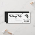 Fishing Trip Gift Ticket Voucher Certificate Invitation | Zazzle