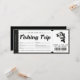 Fishing Trip Gift Ticket Voucher Certificate Invitation | Zazzle