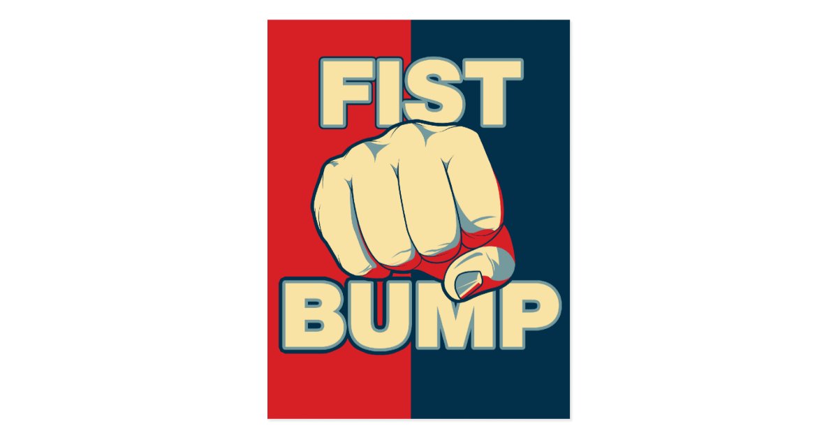 Fist Bump Postcard | Zazzle.com