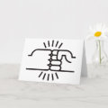 Fist Bumps Ahead! Card | Zazzle