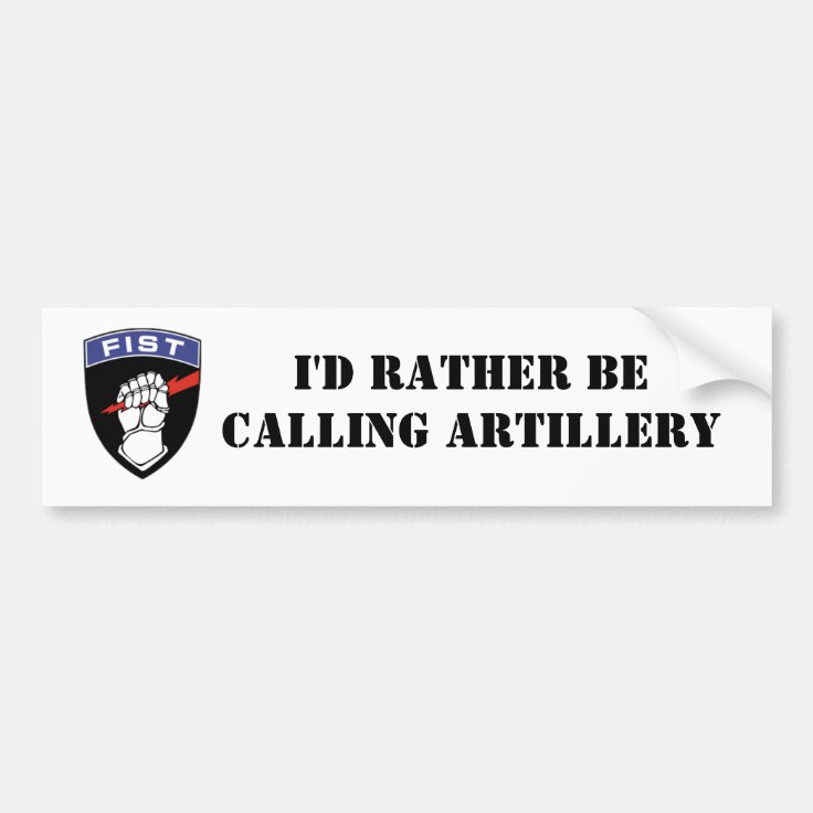 FIST (Forward Observer) Bumper Sticker | Zazzle