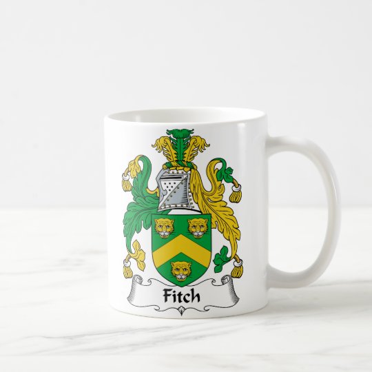 Fitch Family Crest Coffee Mug | Zazzle.com