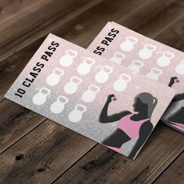 Fitness 10 Class Pass Personal Trainer Loyalty | Zazzle